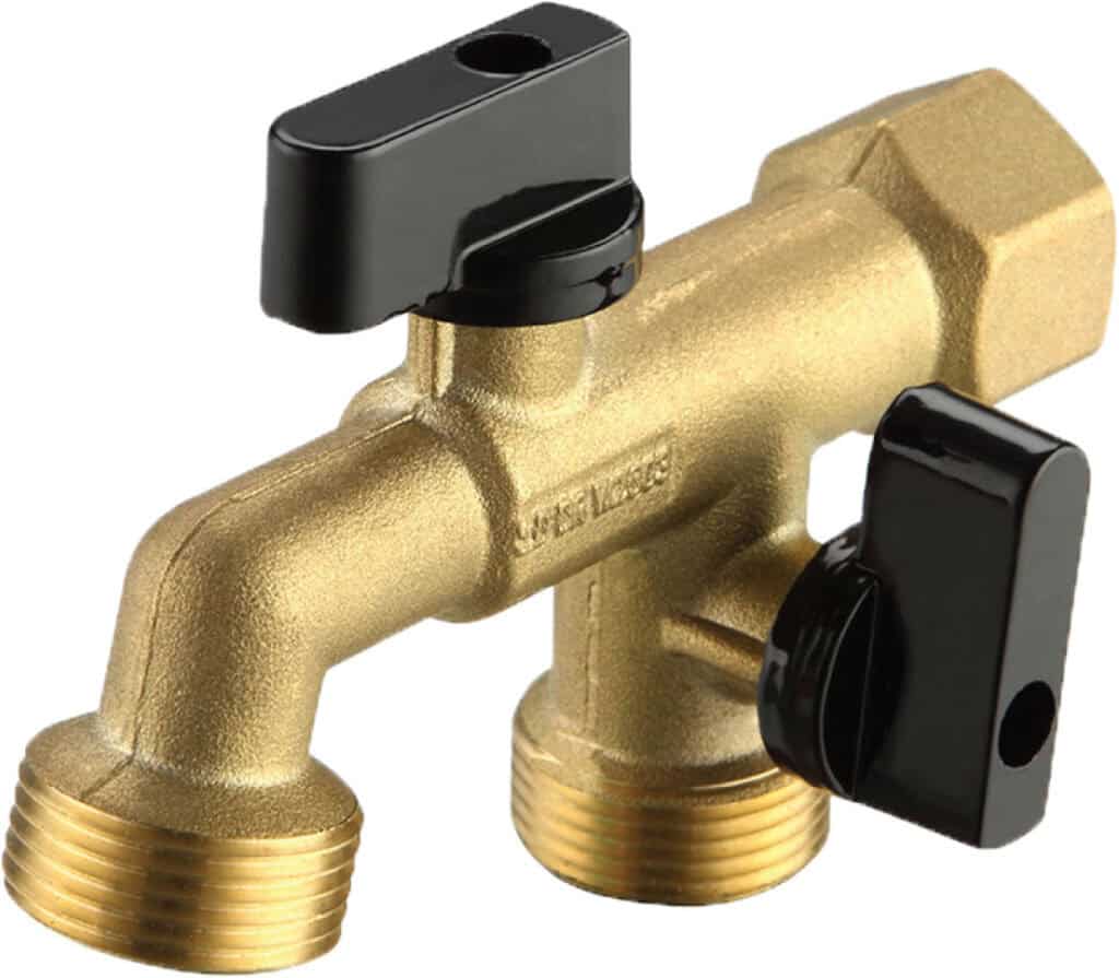 Brass Dual Outlet garden Taps 💧 SunshowerOnline